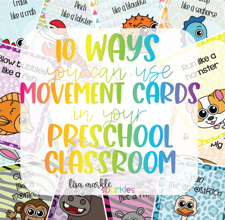 Ten Ways You Can Use Movement Cards In Your Preschool Classroom - Lisa ...