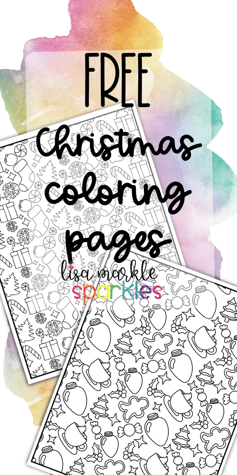 Free Christmas Coloring Pages - Lisa Markle Sparkles Clipart and ...