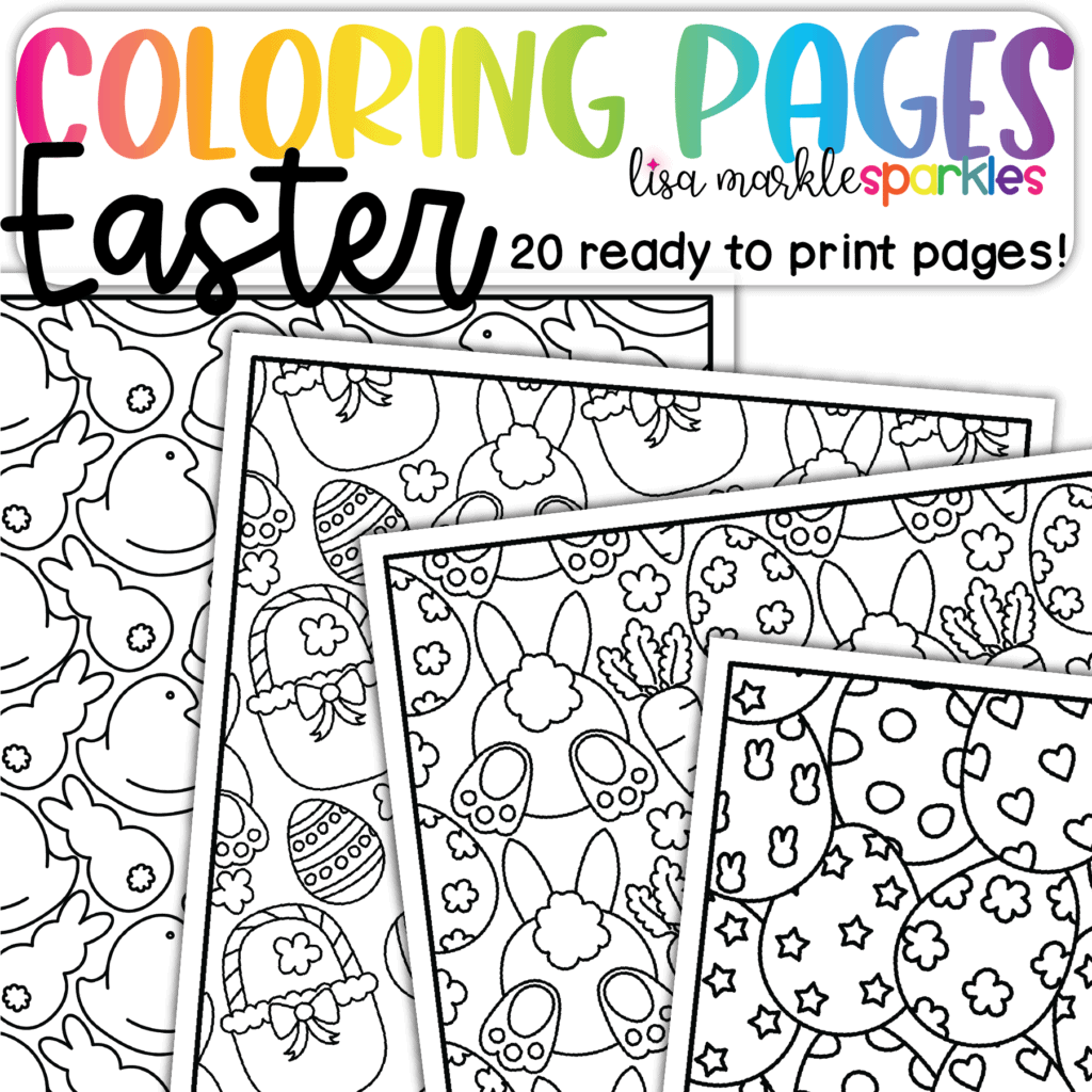 Free Printable Easter Coloring Pages - Lisa Markle Sparkles Coloring Pages