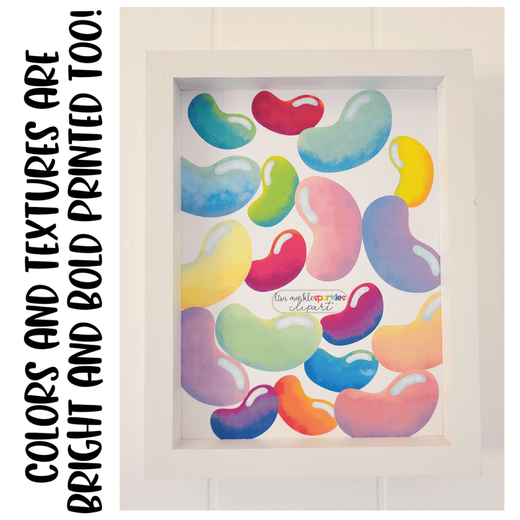 Watercolor Spring Easter Jelly Beans Candy Clipart - Lisa Markle ...