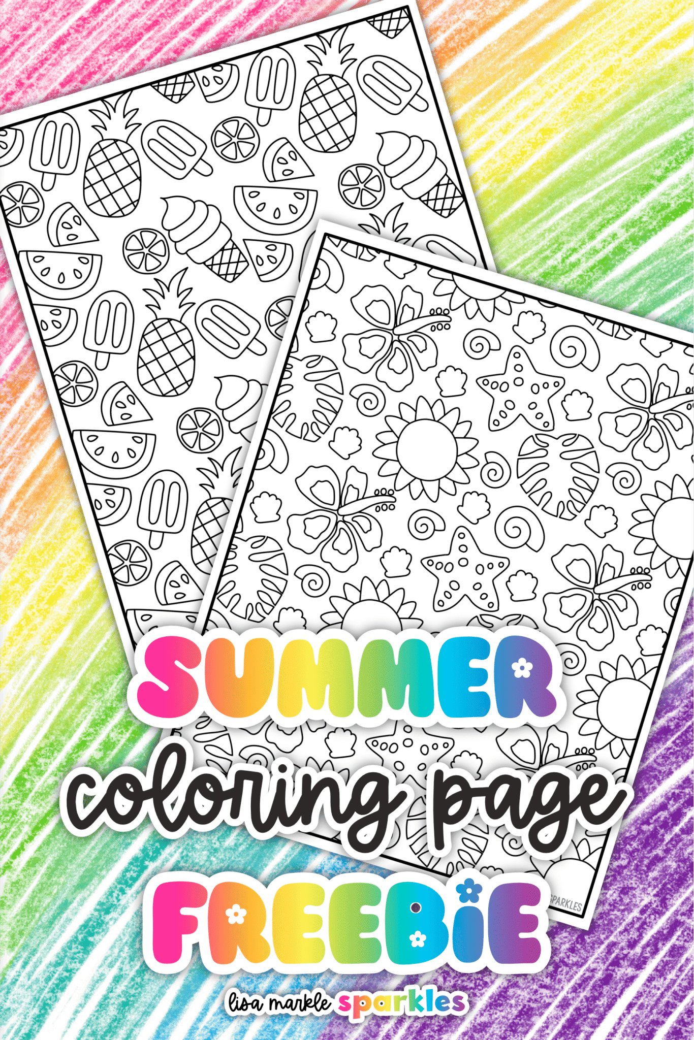 Free Summer Coloring Pages - Lisa Markle Sparkles Coloring Pages