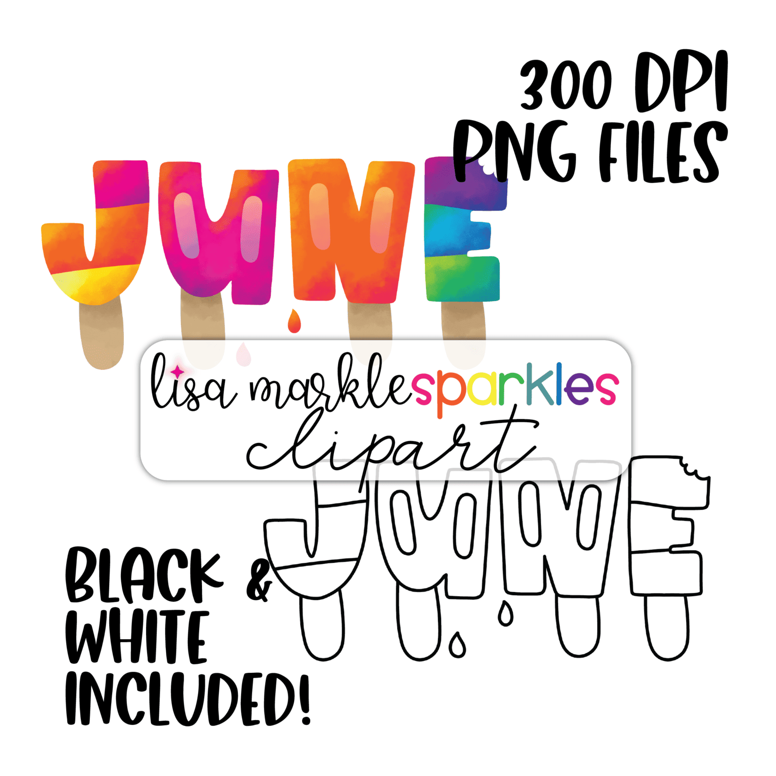 Watercolor Calendar Month Word Clipart - Lisa Markle Sparkles Clipart ...