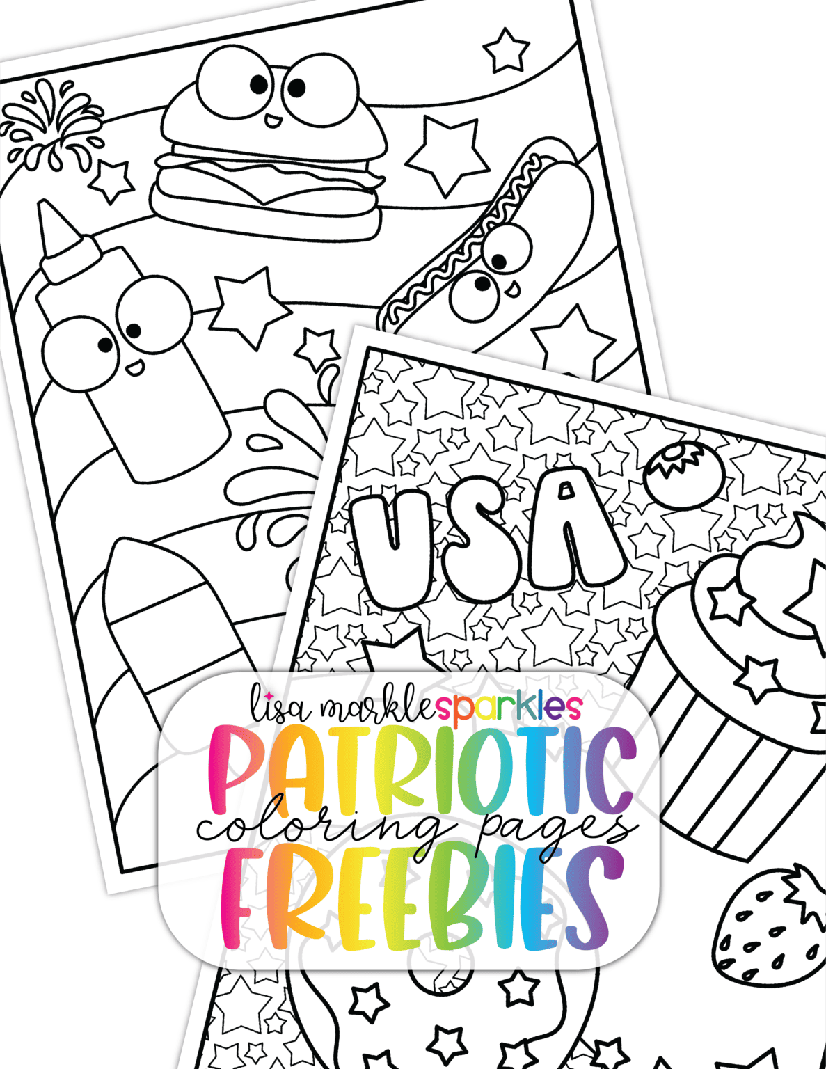 Free Patriotic 4th of July Coloring Pages - Lisa Markle Sparkles ...
