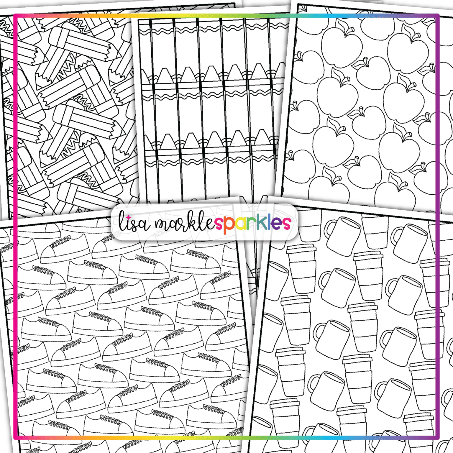 Free Back to School Coloring Pages - Lisa Markle Sparkles Coloring Pages