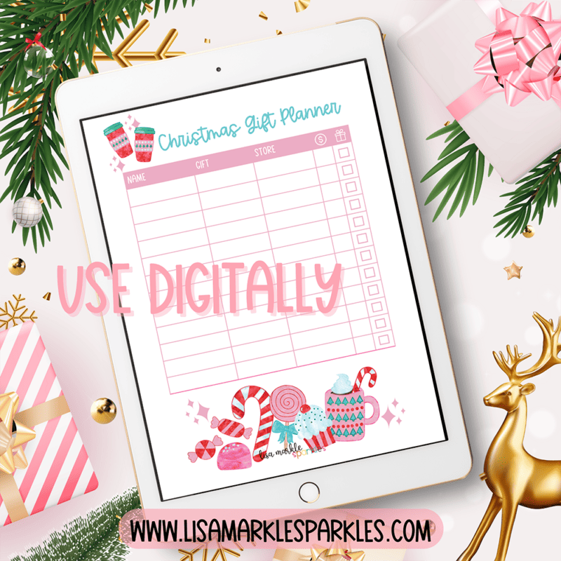 Free Christmas Gift List Planner Organizer Printable PDF - Lisa Markle ...