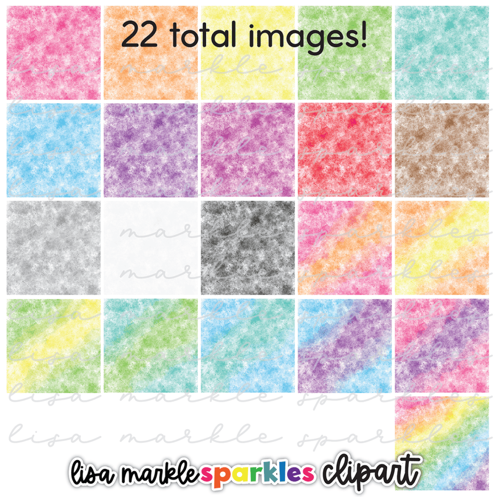 Watercolor Digital Paper Rainbow Splotchy - Lisa Markle Sparkles ...