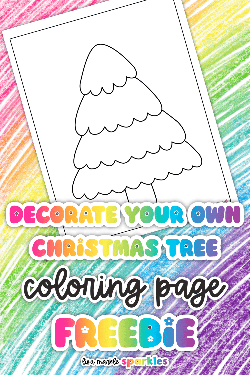 Decorate a Christmas Tree Coloring Page - Lisa Markle Sparkles Clipart ...